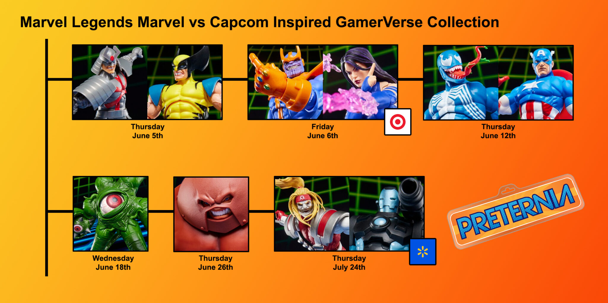 Hasbro Marvel Legends: Marvel vs Capcom Inspired GamerVerse Collection ...